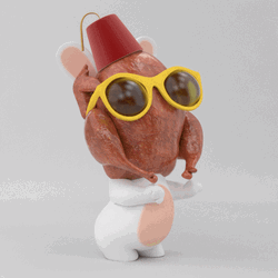 Happy Thanksgiving Funny Friends Rabbids Invasion GIF | GIFDB.com