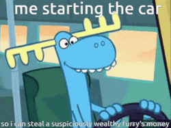 Happy Tree Friends Lumpy Start Car GIF | GIFDB.com