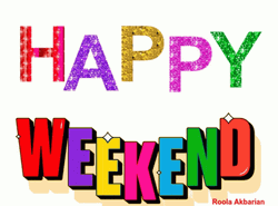 Happy Weekend Rainbow Wiggle Wave GIF | GIFDB.com