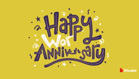 Happy Work Anniversary Digital Text Design GIF | GIFDB.com
