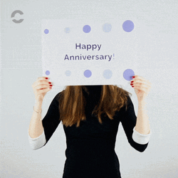 Happy Work Anniversary Girl Smiling GIF | GIFDB.com