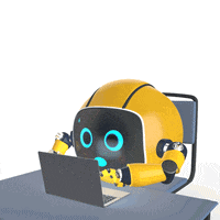 Hard Work Robot Typing GIF | GIFDB.com
