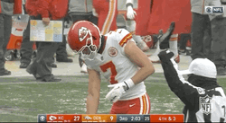 Harrison Butker Drawing Imaginary Line Using Hand GIF | GIFDB.com