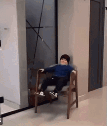 Hasbulla Relax Resting Chair Hello Arm Raise GIF | GIFDB.com