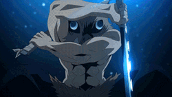 Hashibira Inosuke Furious Jumping GIF | GIFDB.com