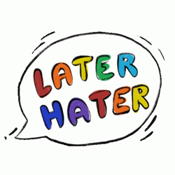 Later Hater Logo GIF | GIFDB.com