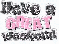 Happy Weekend Glitter Graphics