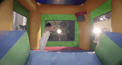 Having Fun At Inflatable Things That Bounce GIF | GIFDB.com