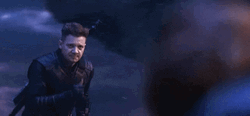 Hawkeye Slow Motion Run GIF | GIFDB.com