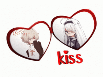 Heart Locket Kiss GIF | GIFDB.com