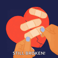 Heartbroken Heart Still Broken GIF | GIFDB.com