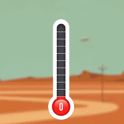 Heat Wave Animated Thermometer Overheating GIF | GIFDB.com