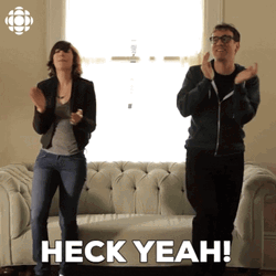 Heck Yeah Clapping Couple GIF | GIFDB.com