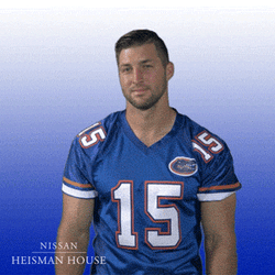 Heisman House Tim Tebow Eyebrow Twitch GIF | GIFDB.com
