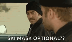 Hell Or High Water Robbers Ski Mask GIF | GIFDB.com
