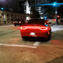 Hellcat Sports Car Night Drift GIF | GIFDB.com
