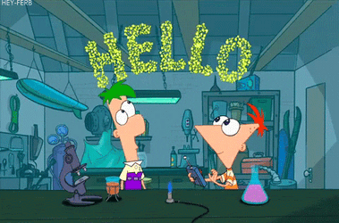 Hello Friends Phineas And Ferb GIF | GIFDB.com