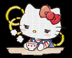 Blushing Hello Kitty Note GIF | GIFDB.com