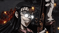 Hellsing Anime Alucard Scream Hand Tattoo Power GIF | GIFDB.com
