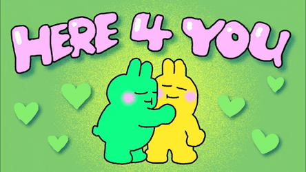 Here For You Adorable Friends Animation GIF | GIFDB.com