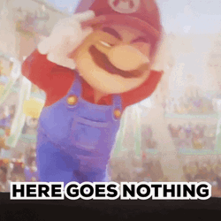 Here Goes Nothing Mario Running GIF | GIFDB.com
