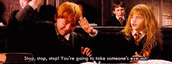 Hermione Granger Stop Ron GIF | GIFDB.com