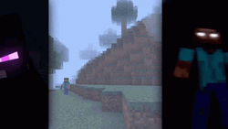 Herobrine Scary Empty Laser Eyes Minecraft GIF | GIFDB.com