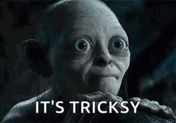 Hesitant Smeagol It's Tricksy Look GIF | GIFDB.com