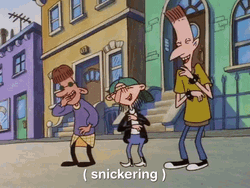Hey Arnold Stinky Sid Iggy Snickering GIF | GIFDB.com