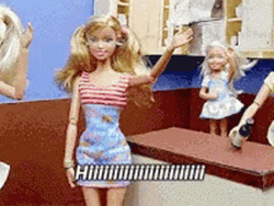 Hi Barbie Dolls Waving Loop GIF | GIFDB.com