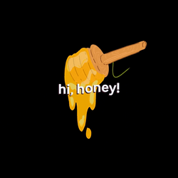 Hi Honey Animated Spoon Of Honey GIF | GIFDB.com