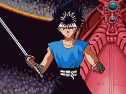 Hiei Ghost Fighter Magical Sword GIF | GIFDB.com