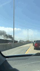 Highway Car On Fire GIF | GIFDB.com