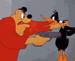 Hilarious Cartoon Daffy Duck GIF | GIFDB.com