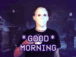 Hilarious Good Morning Michael Myers GIF | GIFDB.com