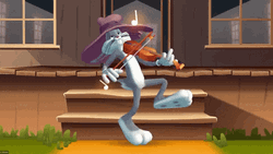 Hillbilly Looney Tunes Bugs Bunny Dancing GIF | GIFDB.com