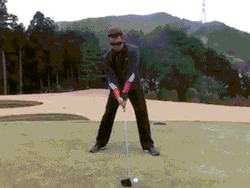 Hitting Ball Golf Crouching GIF | GIFDB.com