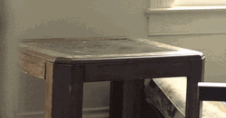 Hitting Glass Box Breaking Into Pieces GIF | GIFDB.com