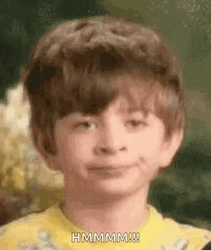 Hmmm Staring Blinking Kid Really GIF | GIFDB.com
