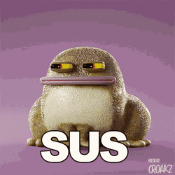 Hmmm Sus Frog Croakz Doubt GIF | GIFDB.com