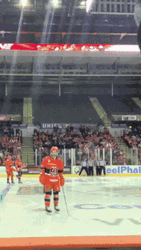 Hockey Court And Man Looking At GIF | GIFDB.com