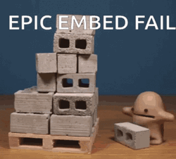 Hollow Blocks Piling Epic Fail GIF | GIFDB.com