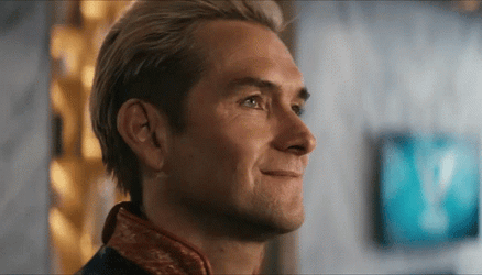 Homelander Smiling Looking Above GIF | GIFDB.com
