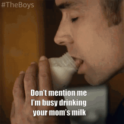 Homelander Milk Busy Drinking Your Mom's Milk GIF | GIFDB.com