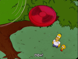 Homer And Lisa Simpson Looking Frisbee In Tree GIF | GIFDB.com