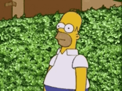 Homer Bush Hiding Animation GIF | GIFDB.com