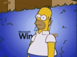 Homer Disappearing Computer Screen GIF | GIFDB.com