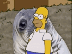 Homer Disappearing Walrus Animal GIF | GIFDB.com