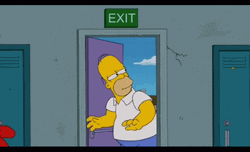 Homer Simpson Carl Carlson Lenny Leonard Sneaking In GIF | GIFDB.com