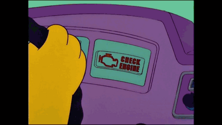 Homer Simpson Driving Engine Trouble Patch Up GIF | GIFDB.com